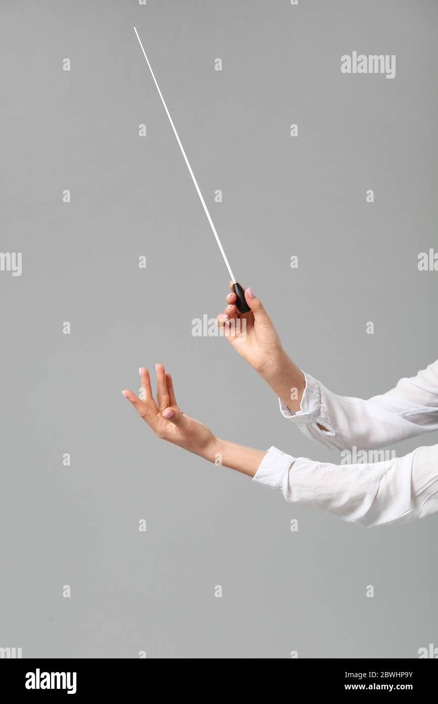 Conductor hands woman hi-res stock photography and images - Alamy