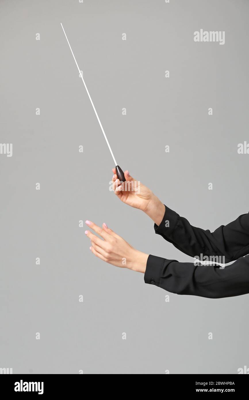 Conductor hands woman hi-res stock photography and images - Alamy