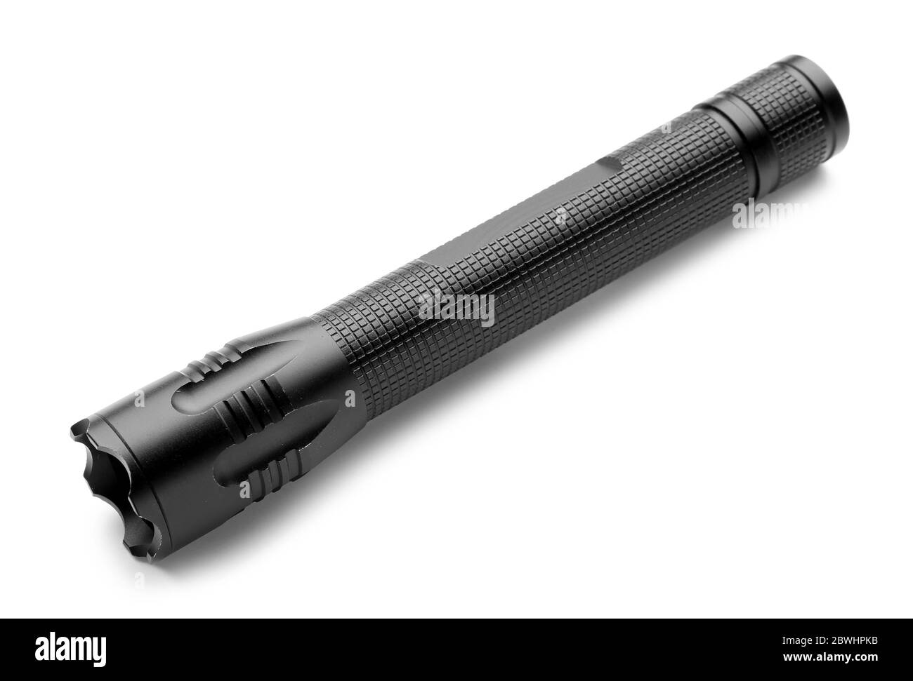 Modern flashlight on white background Stock Photo - Alamy