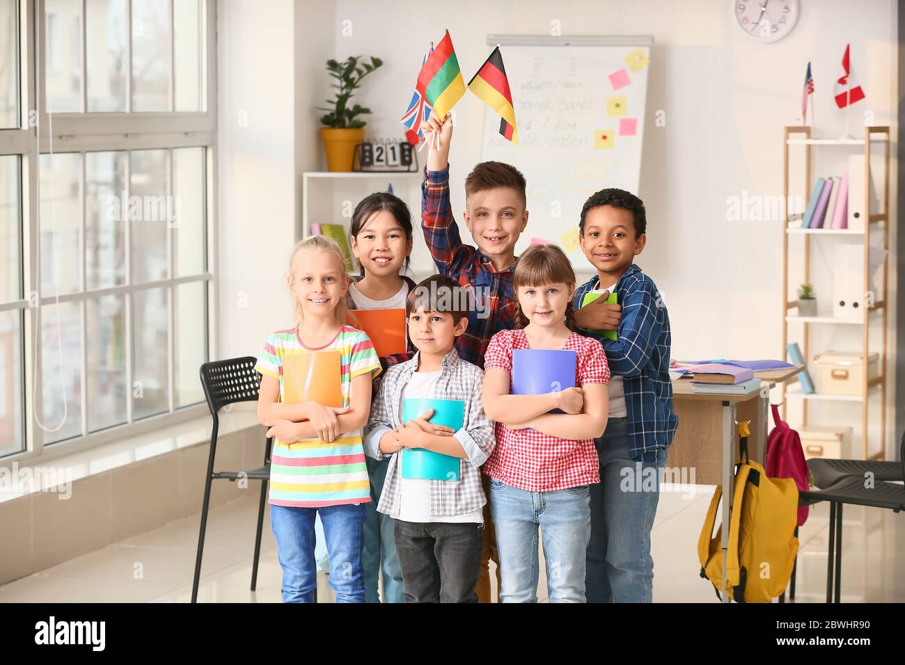 Little children during lesson at language school Stock Photo - Alamy