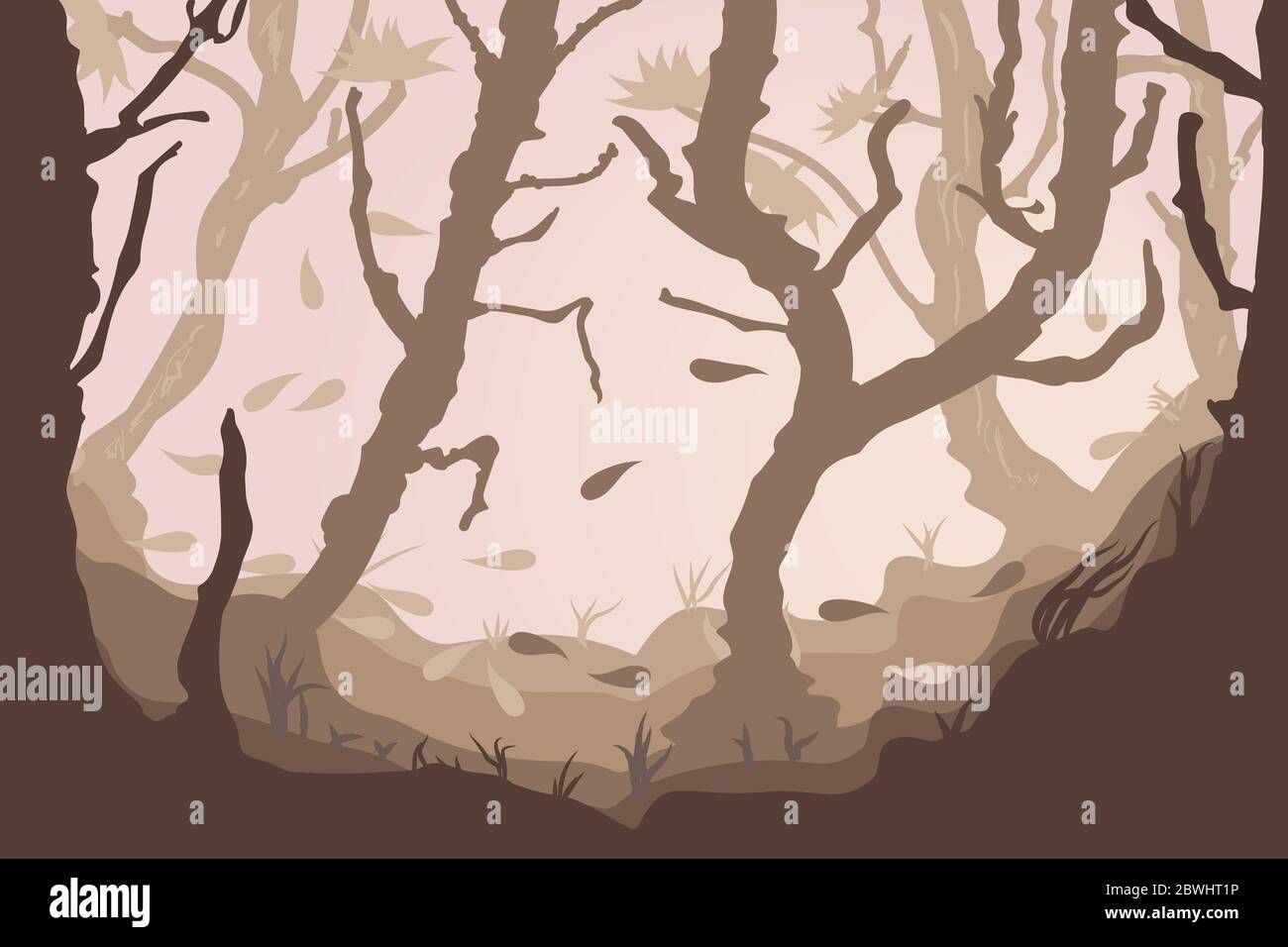 Abstract landscape. vector illustration Stock Photo - Alamy