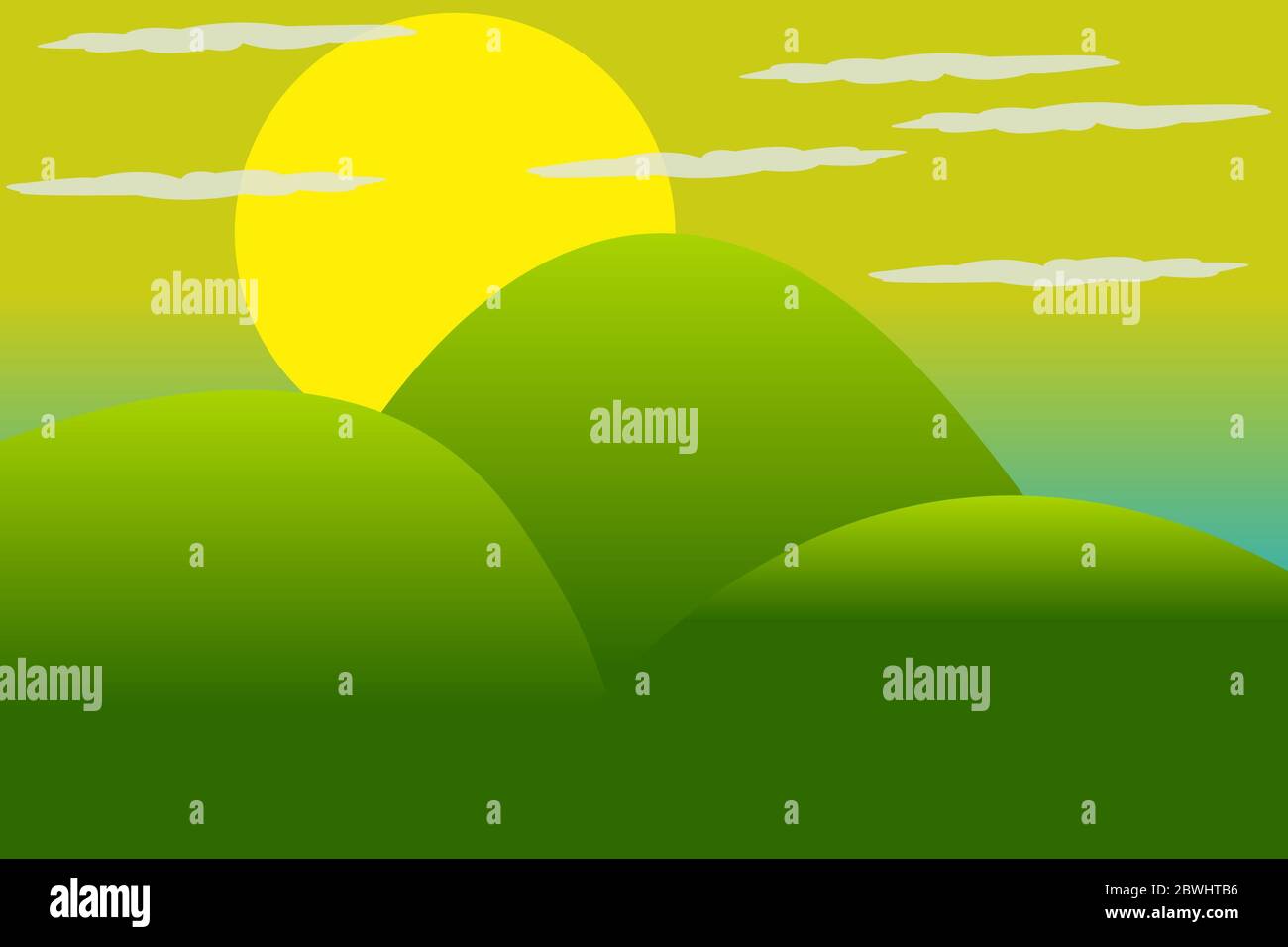 Abstract landscape. vector illustration Stock Photo - Alamy