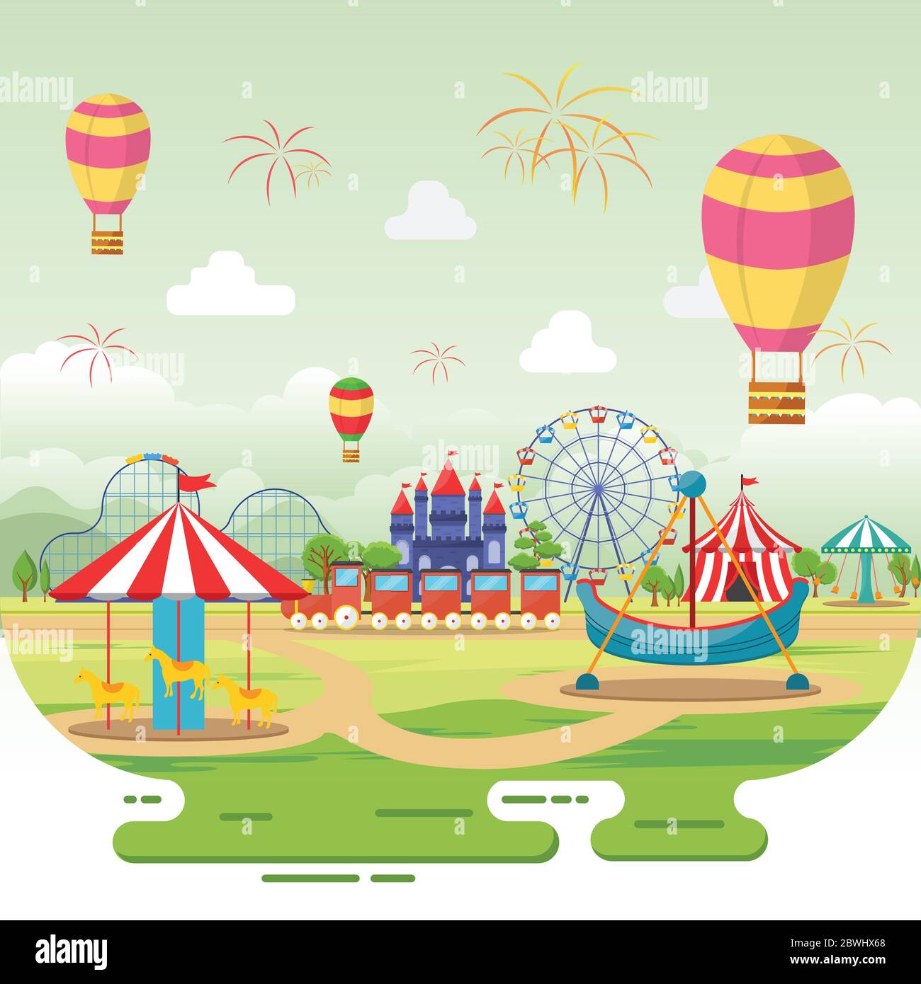 Circus game Stock Vector Images - Alamy