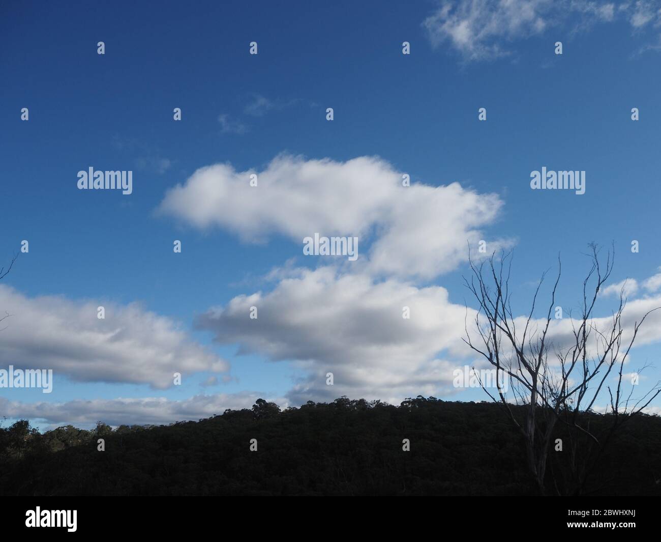 sunny day outside with some cloud Stock Photo - Alamy