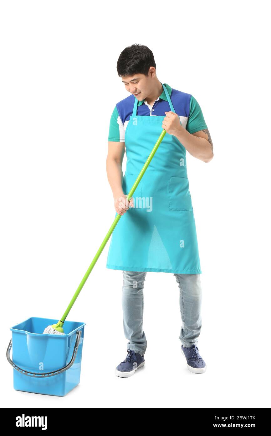 Mop And Bucket Man High Resolution Stock Photography and Images - Alamy