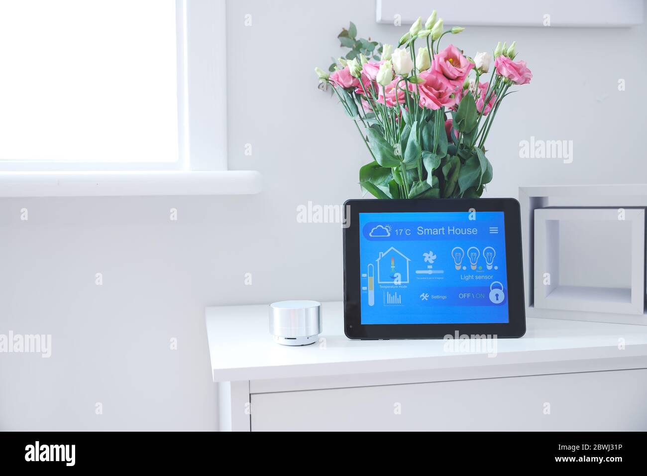 Tablet computer with application of smart home automation and assistant ...
