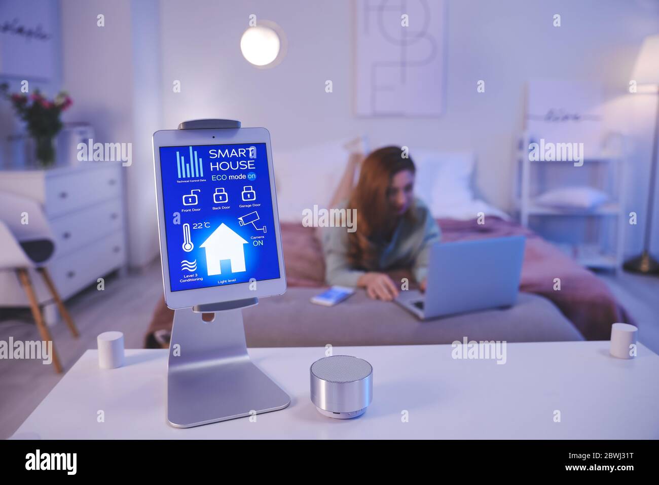 Tablet computer with application of smart home automation and assistant ...