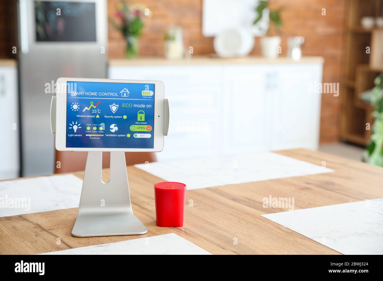 Tablet computer with application of smart home automation and assistant ...