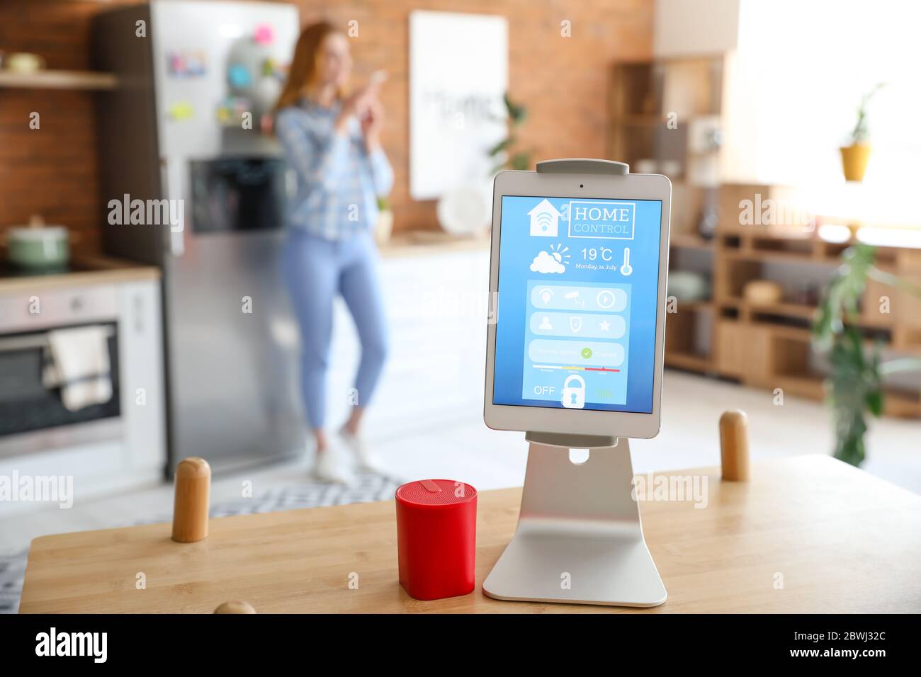 Tablet computer with application of smart home automation and assistant ...