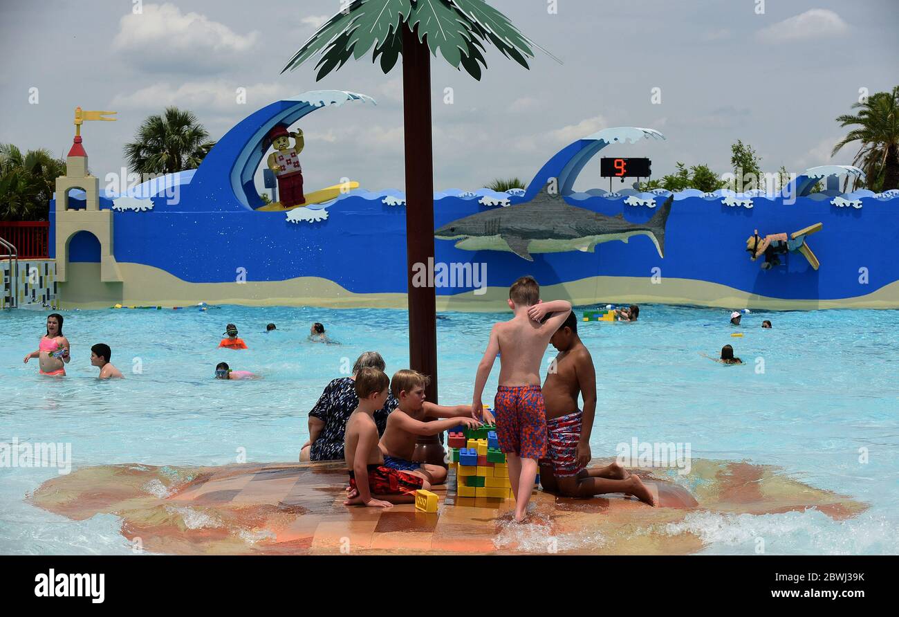 Winter Haven, United States. 01st June, 2020. Guests enjoy the wave ...