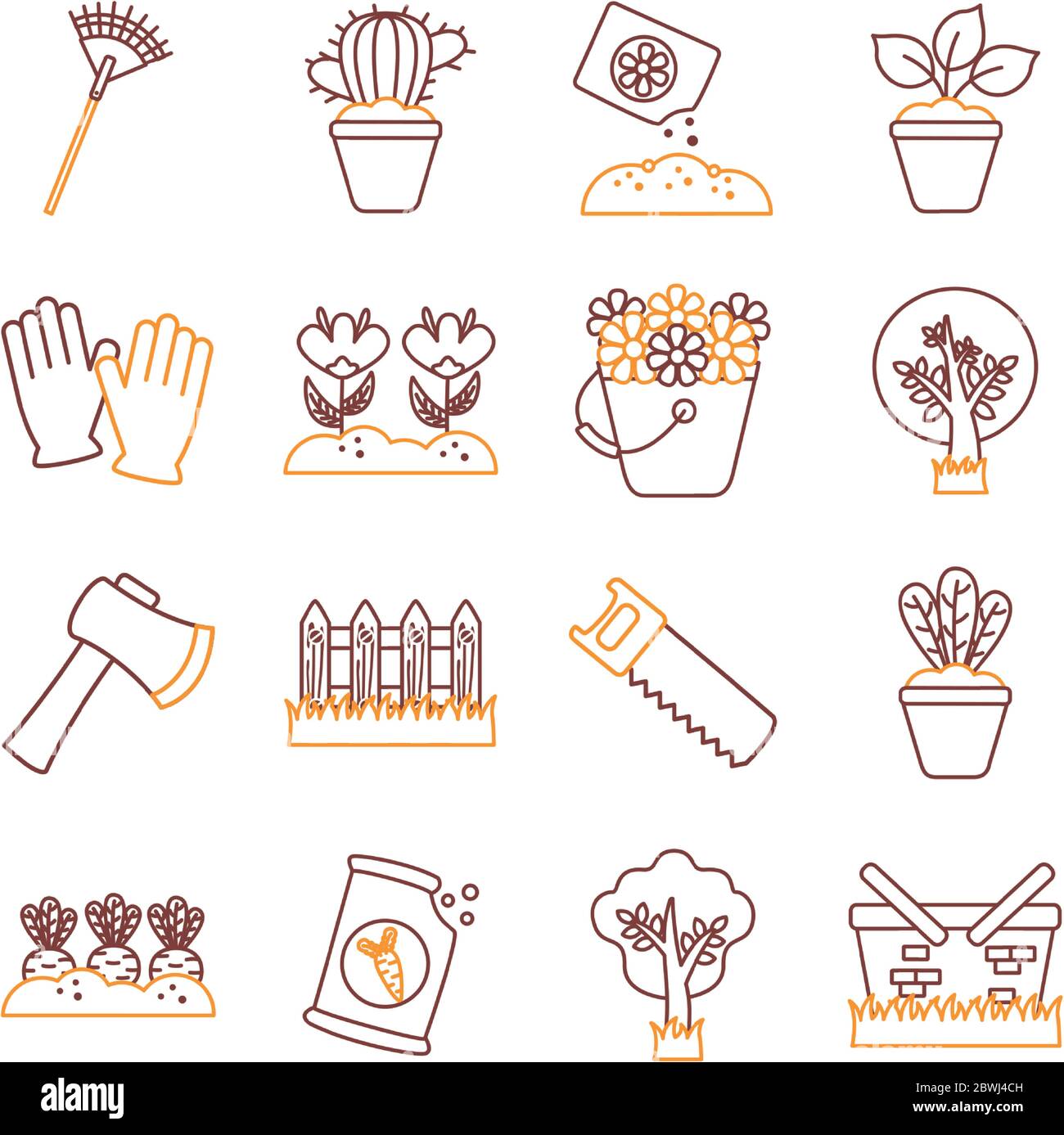 Saw a basket Stock Vector Images - Alamy