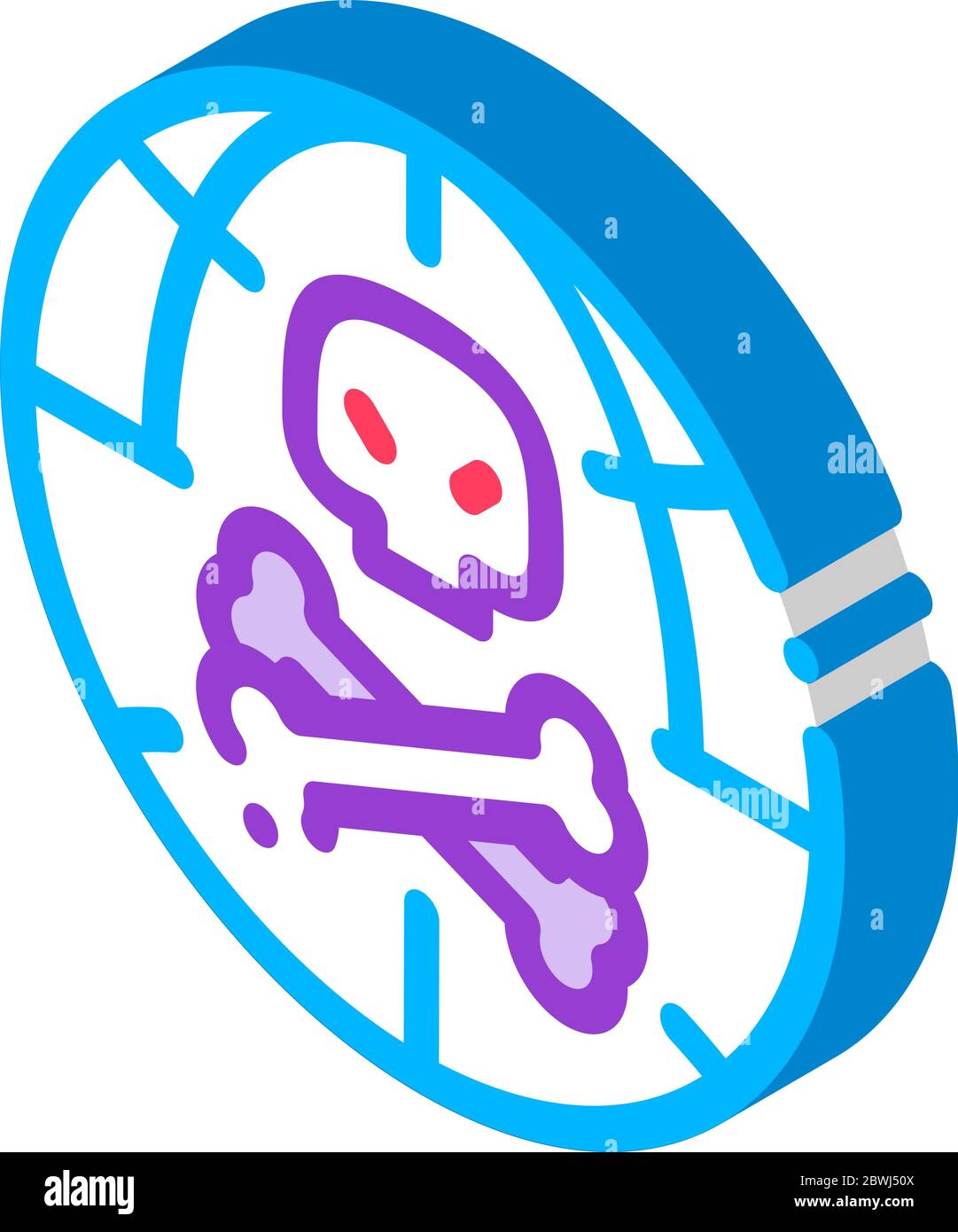 Raw Head And Bloody Bones isometric icon vector illustration Stock ...