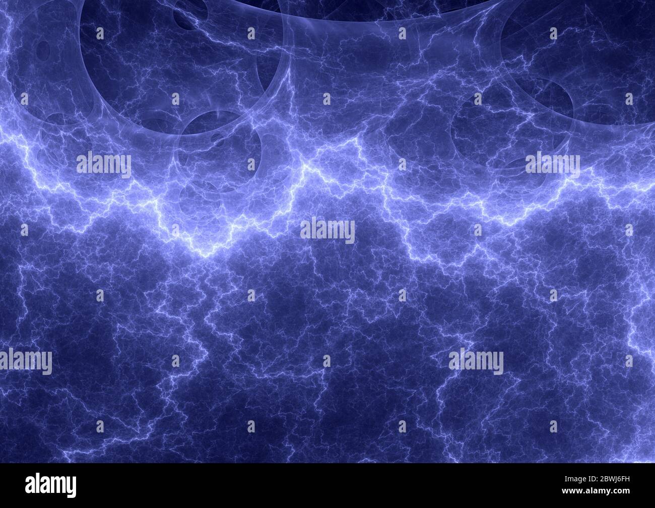 Blue lightning, abstract electrical background Stock Photo - Alamy