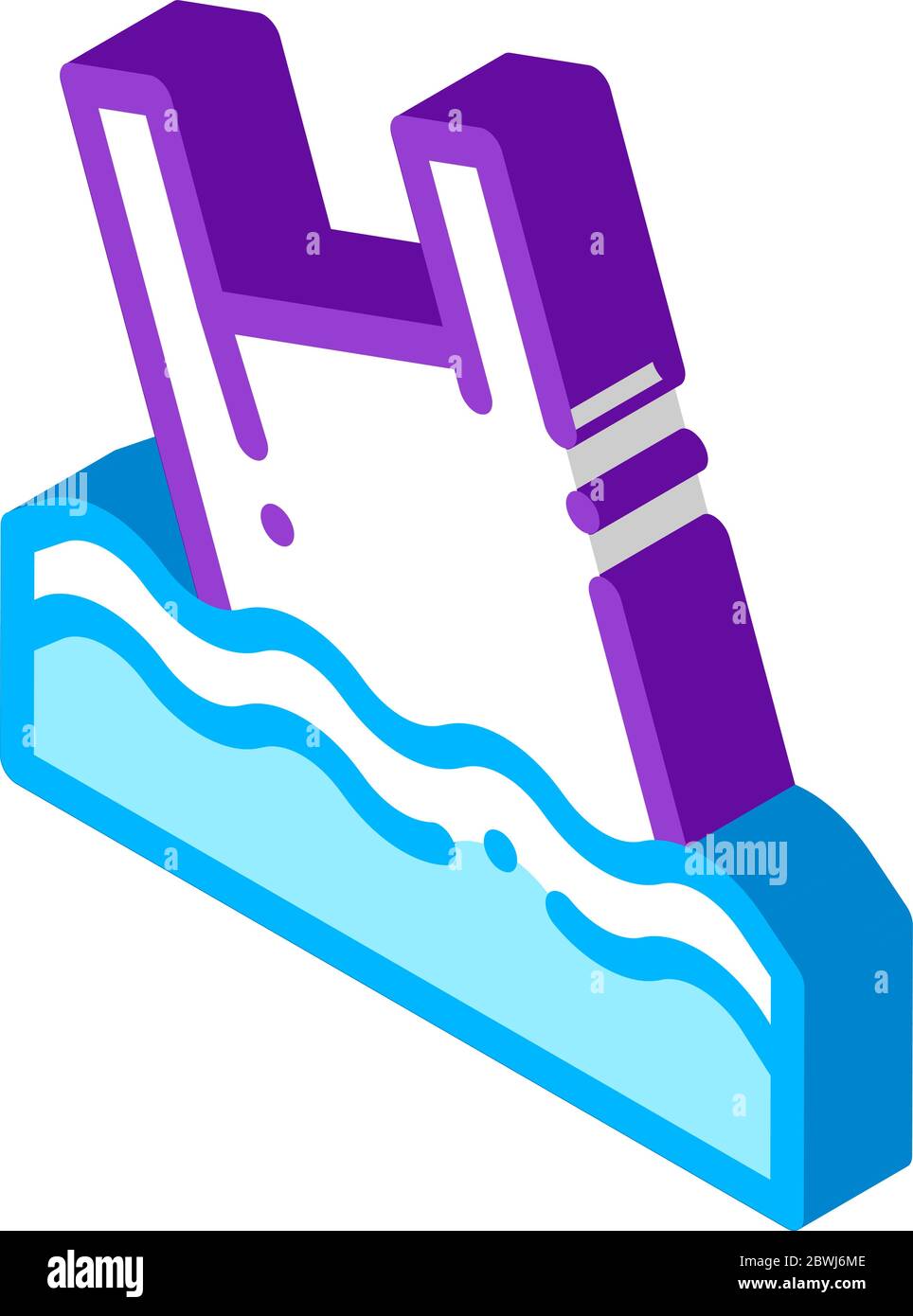 Bag Junk Flotsam In Ocean isometric icon vector illustration Stock ...