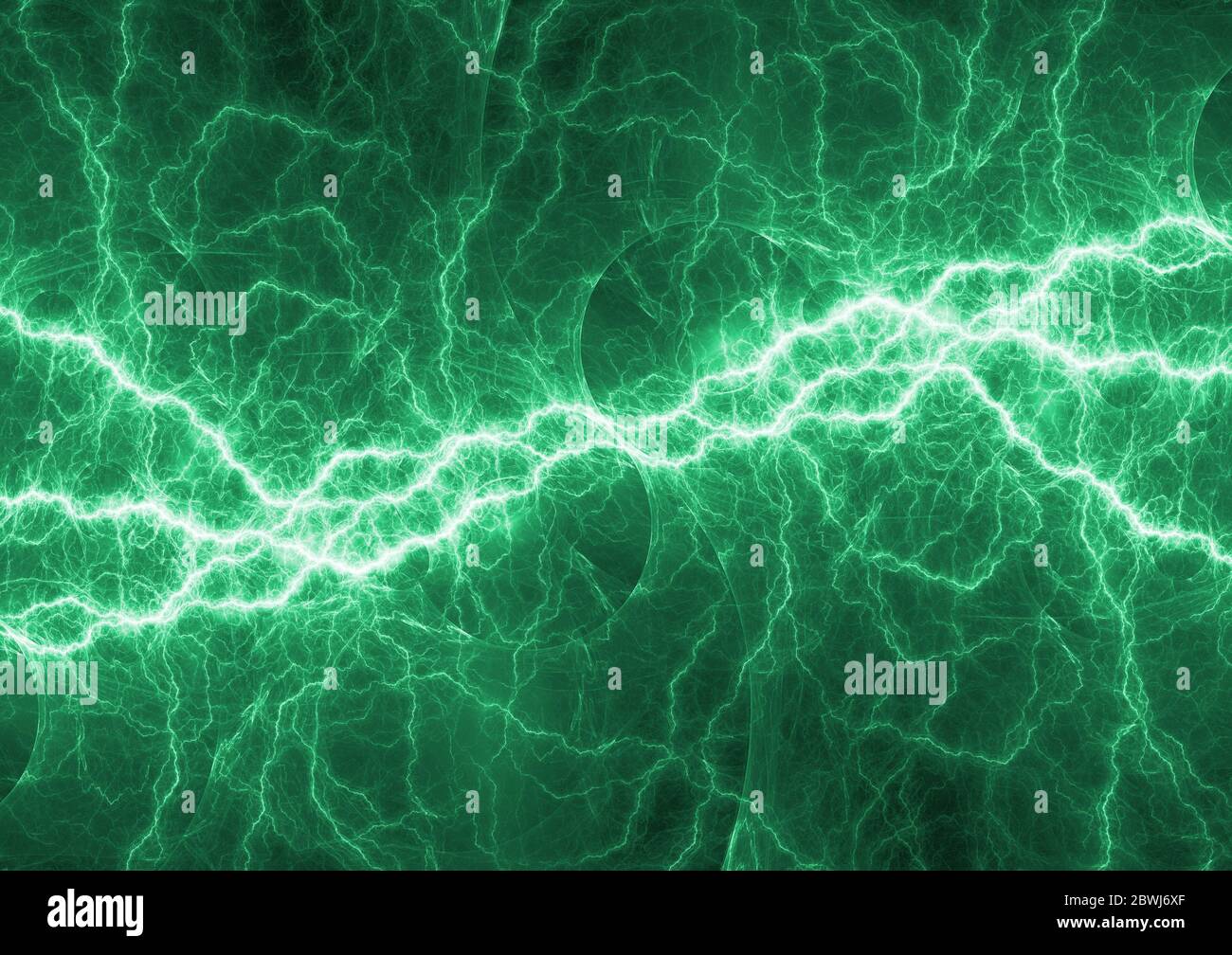 Green power, abstract plasma lightning Stock Photo - Alamy