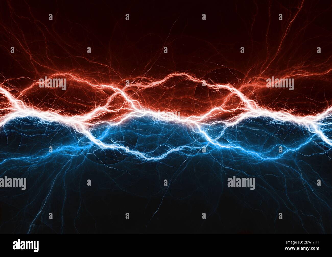 Fire and ice plasma power, electrical lightng bolt Stock Photo - Alamy