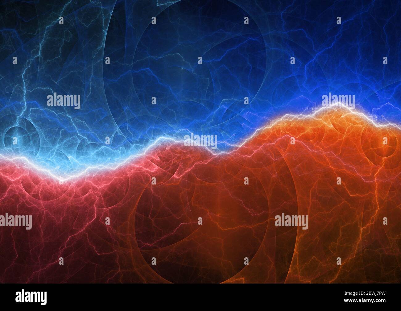 Fire and ice lightning, electrical plasma background Stock Photo - Alamy