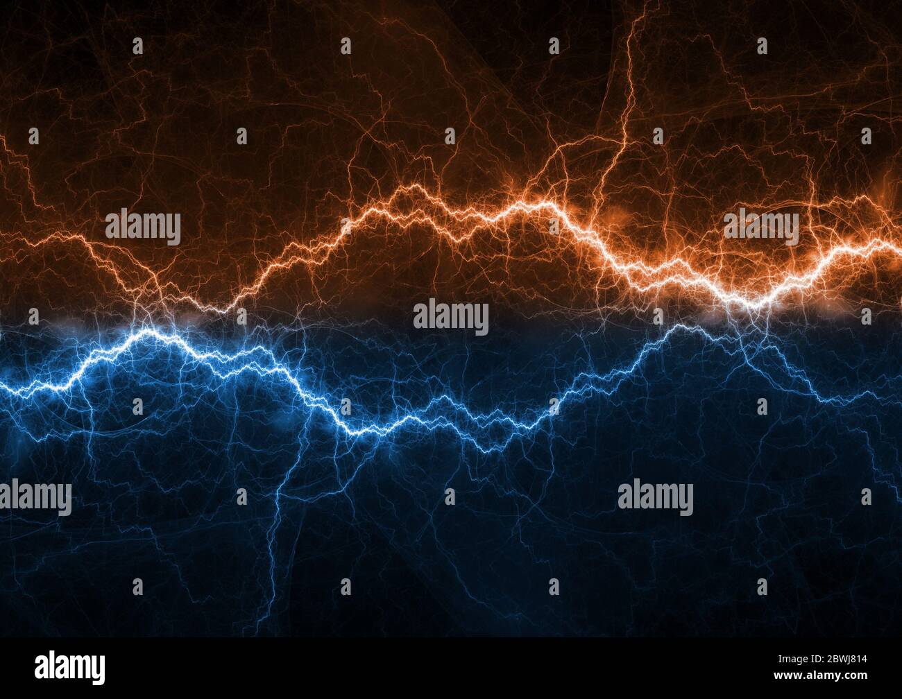 Fire and ice plasma power, electrical lightng bolt Stock Photo - Alamy
