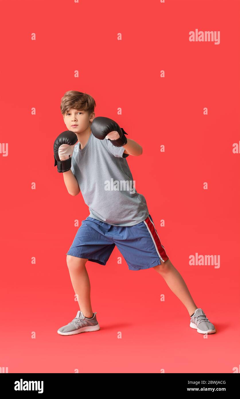 Child kick boxer hi-res stock photography and images - Alamy