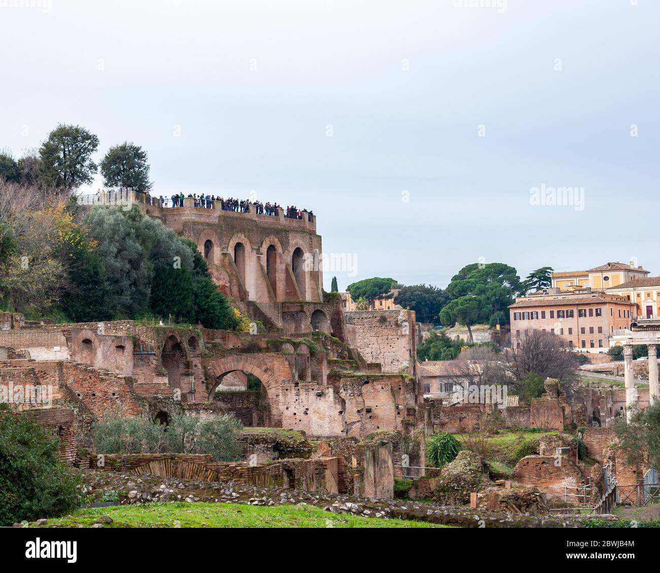 Rome Italy. Eternal city famous in the world. The historic center is on ...