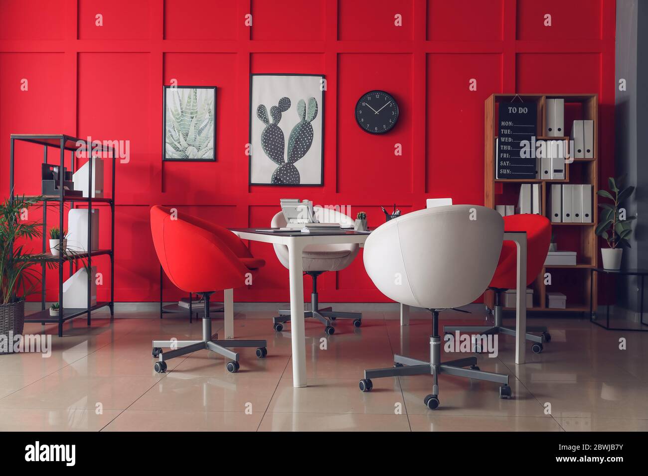 Interior of comfortable modern office Stock Photo - Alamy
