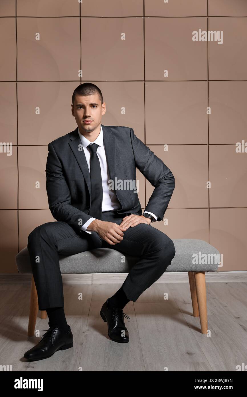 Good Looking Man In Suit