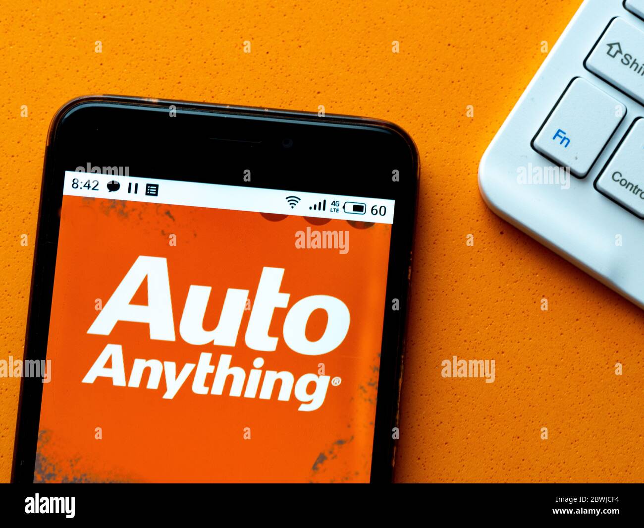 In this photo illustration e-commerce Auto Anything logo is seen ...