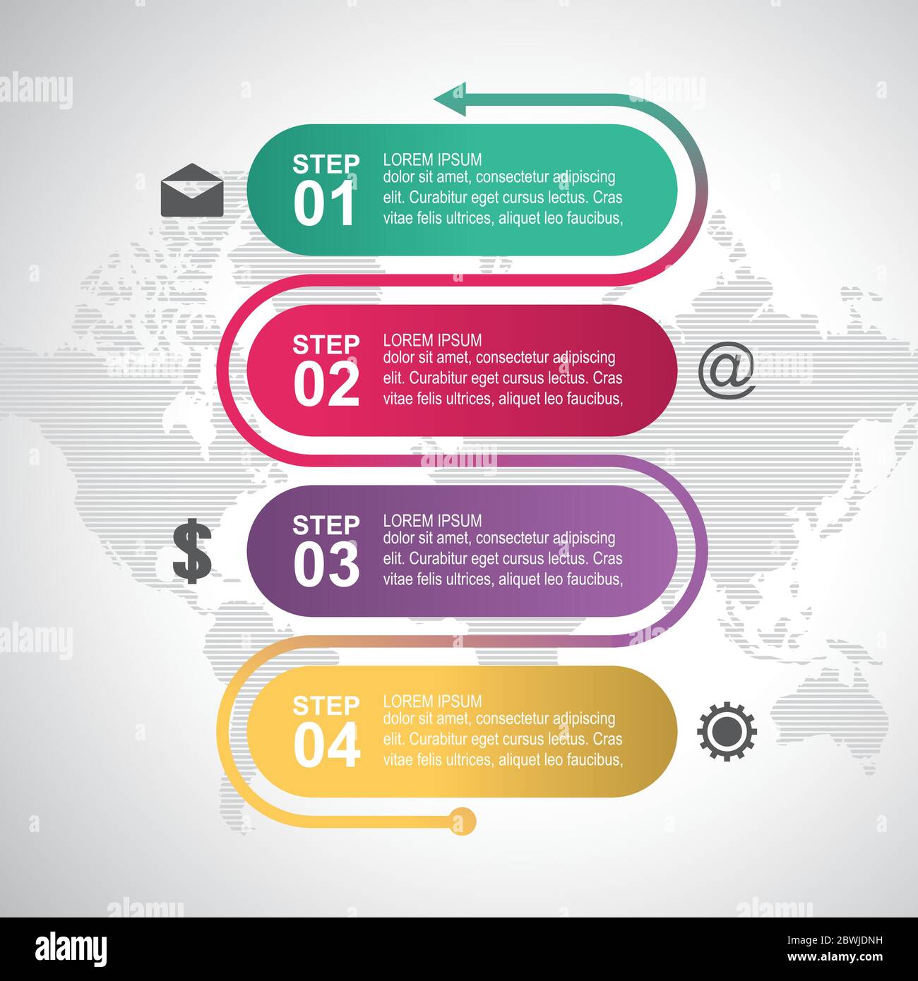 Process map concept Stock Vector Images - Alamy