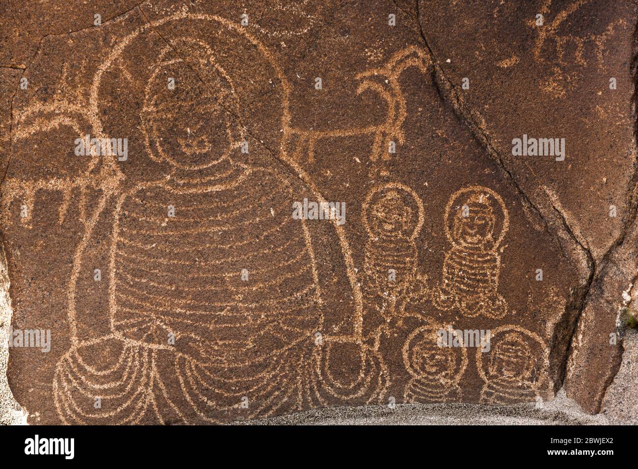Gilgit baltistan rock carvings hi-res stock photography and images - Alamy