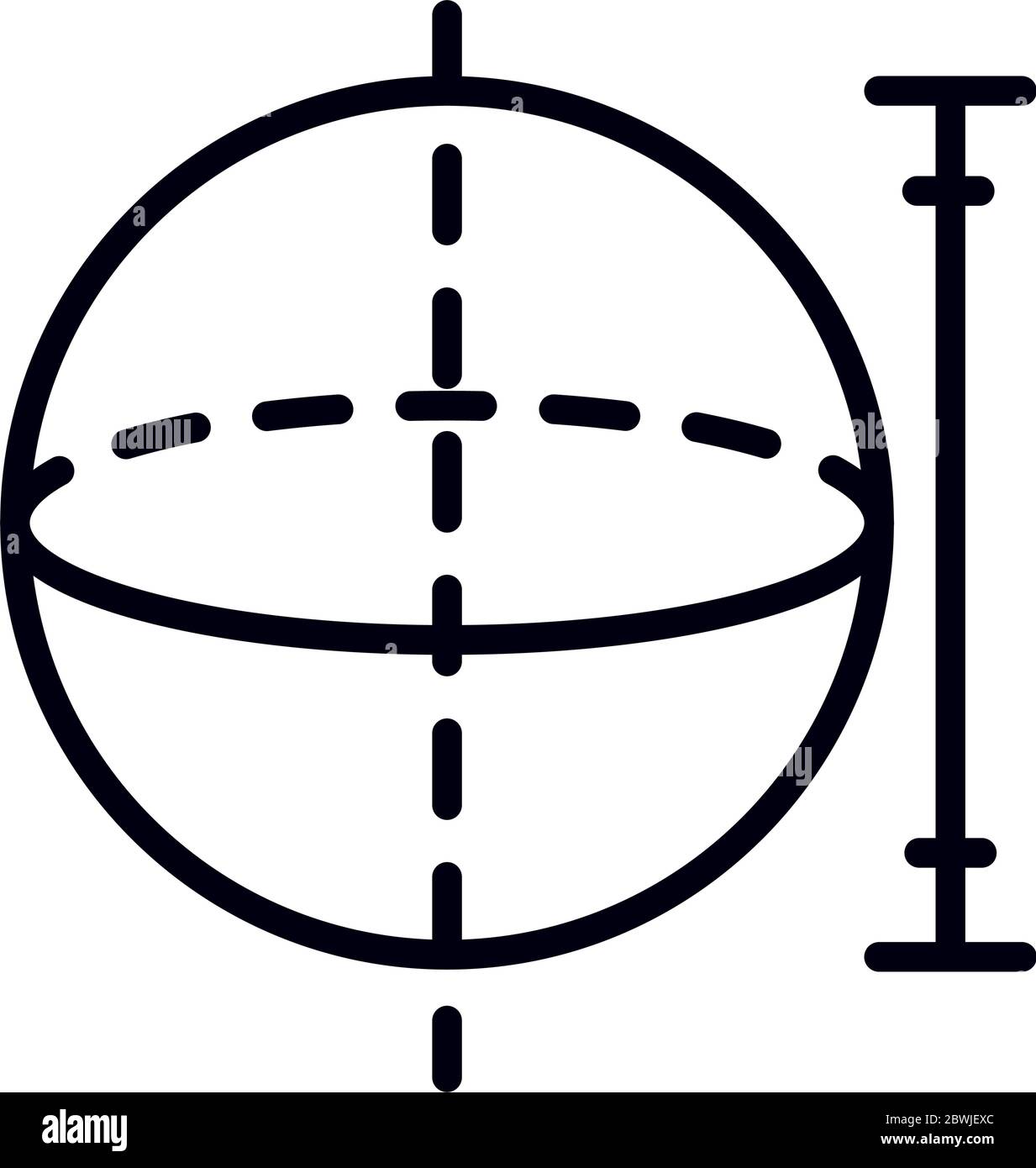 math education school science sphere measure geometry line and style ...