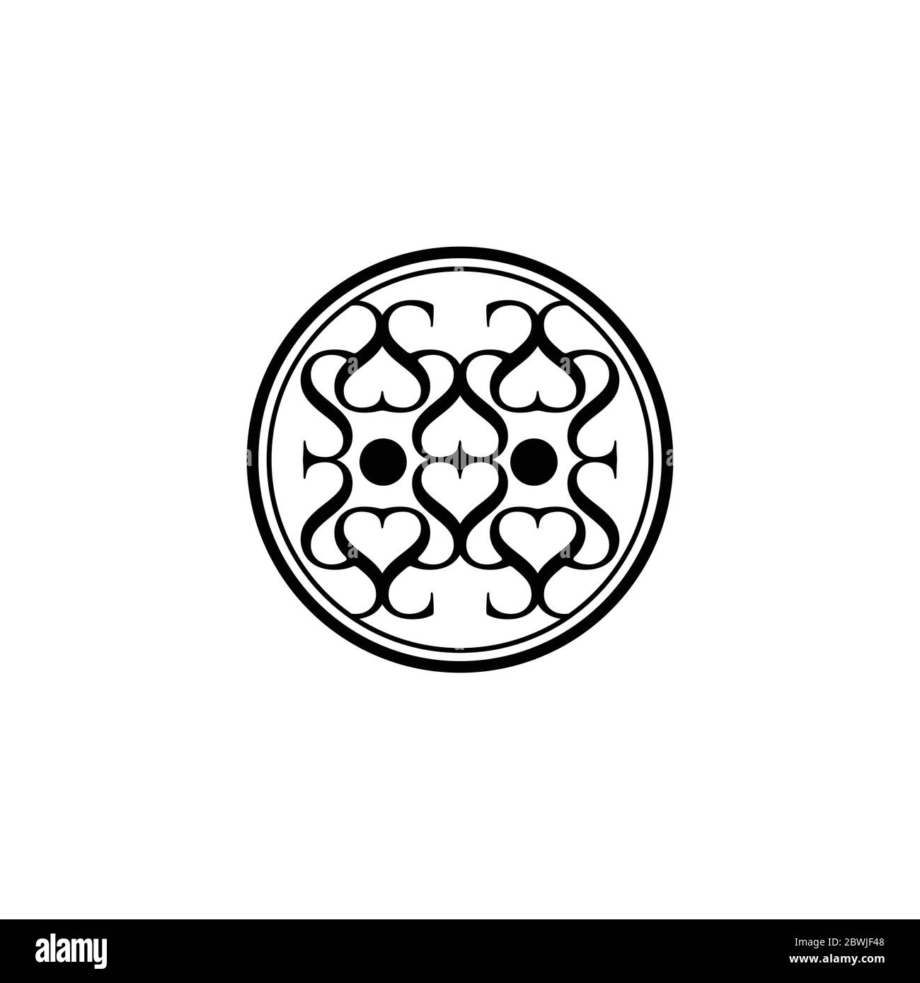 Circle ethnic ornament logo Stock Vector Images - Alamy
