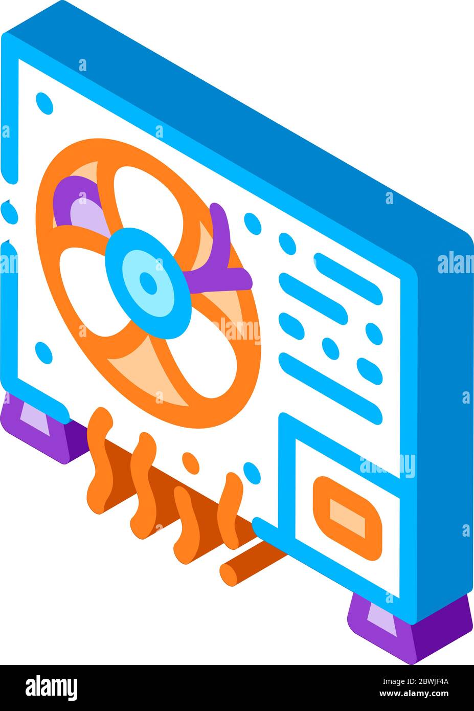 Working Conditioner System isometric icon vector illustration Stock ...