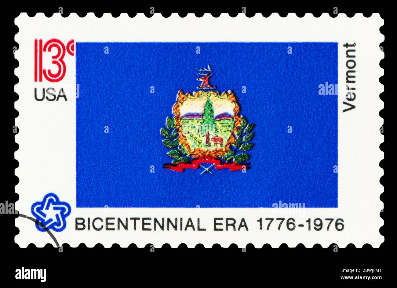 UNITED STATES OF AMERICA - CIRCA 1976: A stamp printed in USA dedicated ...