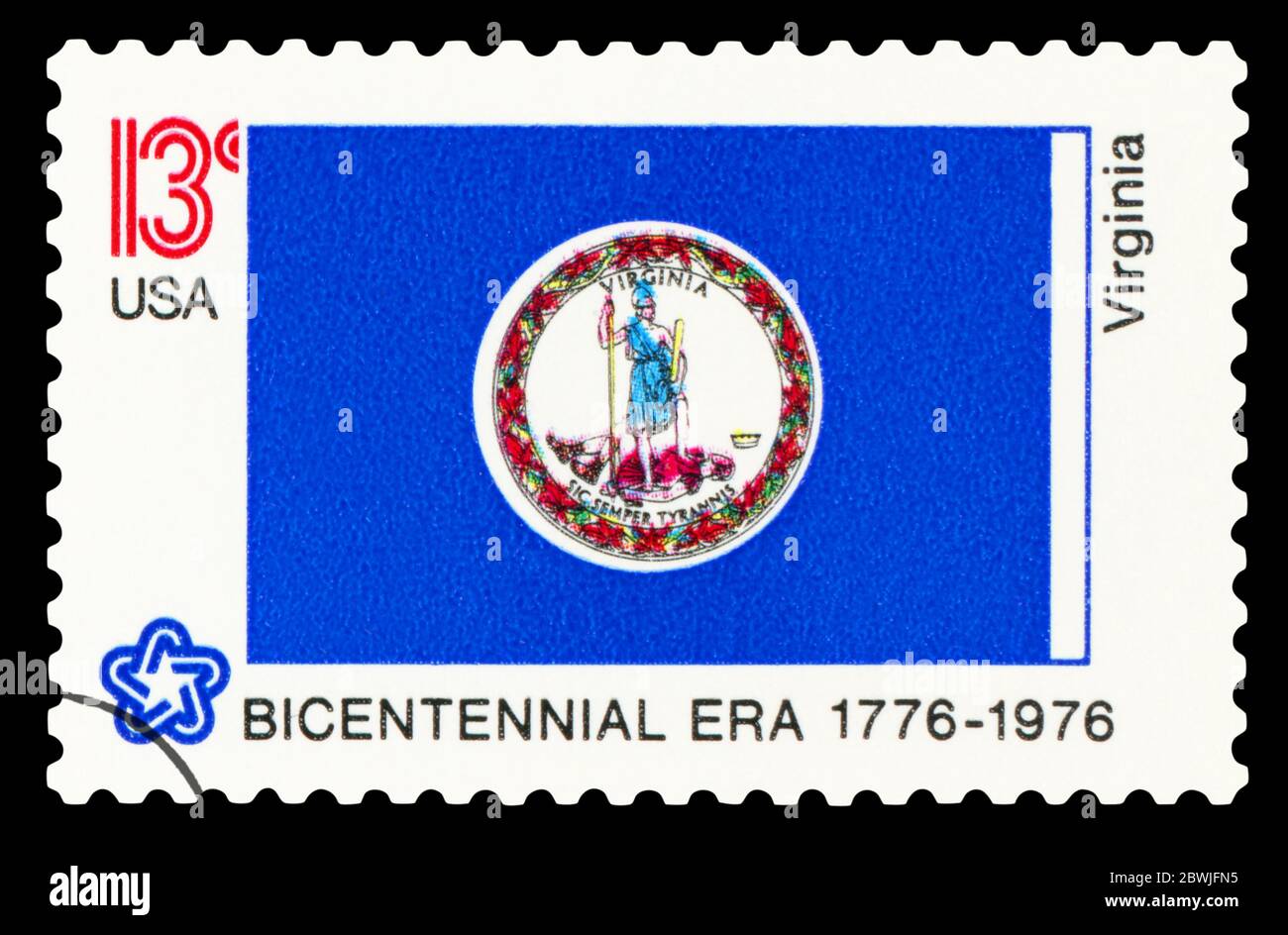UNITED STATES OF AMERICA - CIRCA 1976: A stamp printed in USA dedicated ...