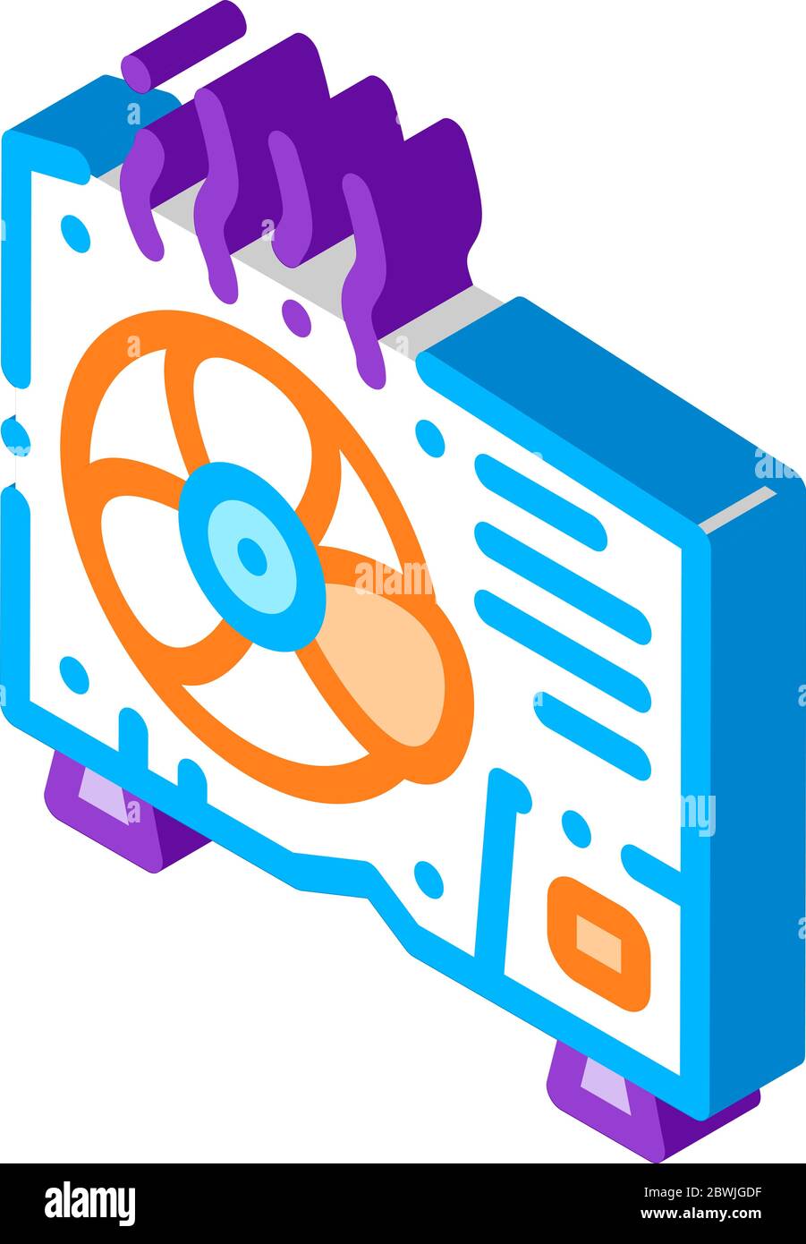 Broken Conditioner System isometric icon vector illustration Stock ...