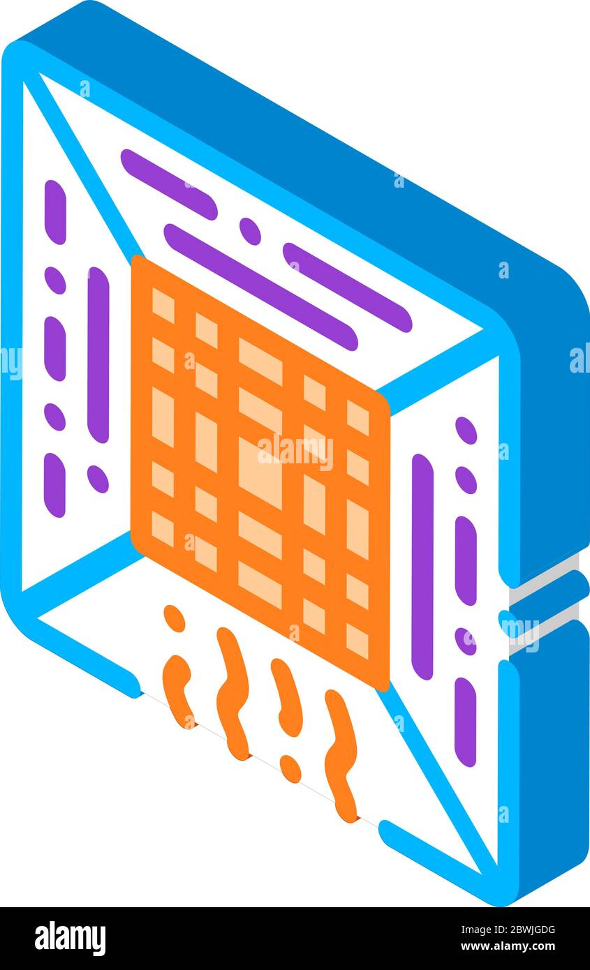 Service Air Conditioner isometric icon vector illustration Stock Vector ...