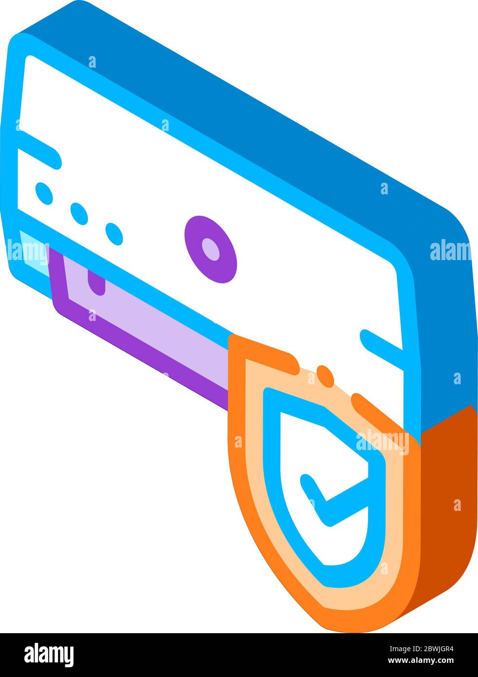 Broken Conditioner System isometric icon vector illustration Stock ...