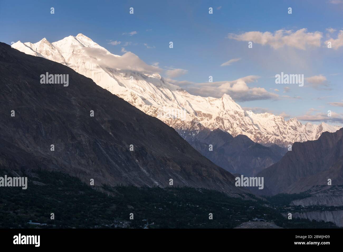 Rakaposhi mountain from Karimabad, Hunza, Karimabad, Hunza Nagar ...