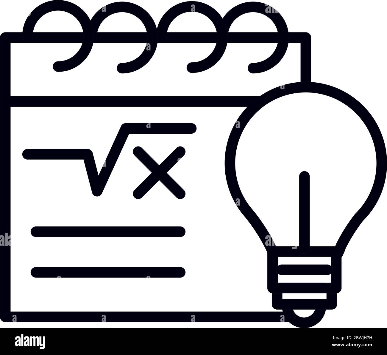 math education school science notepad formula algebra line and style ...