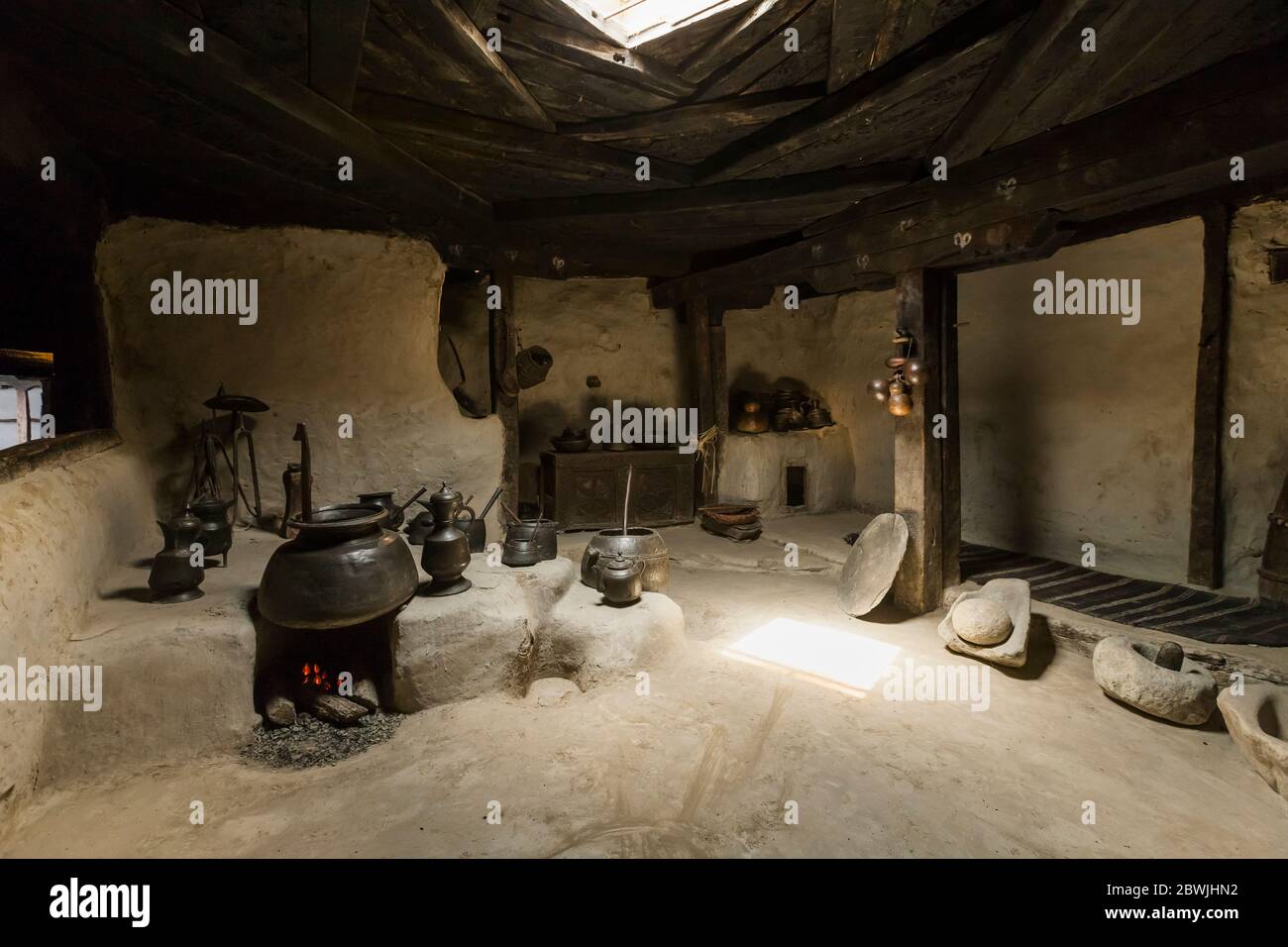 Interior of Baltit fort, Hunza, Karimabad, Hunza Nagar, Gilgit ...