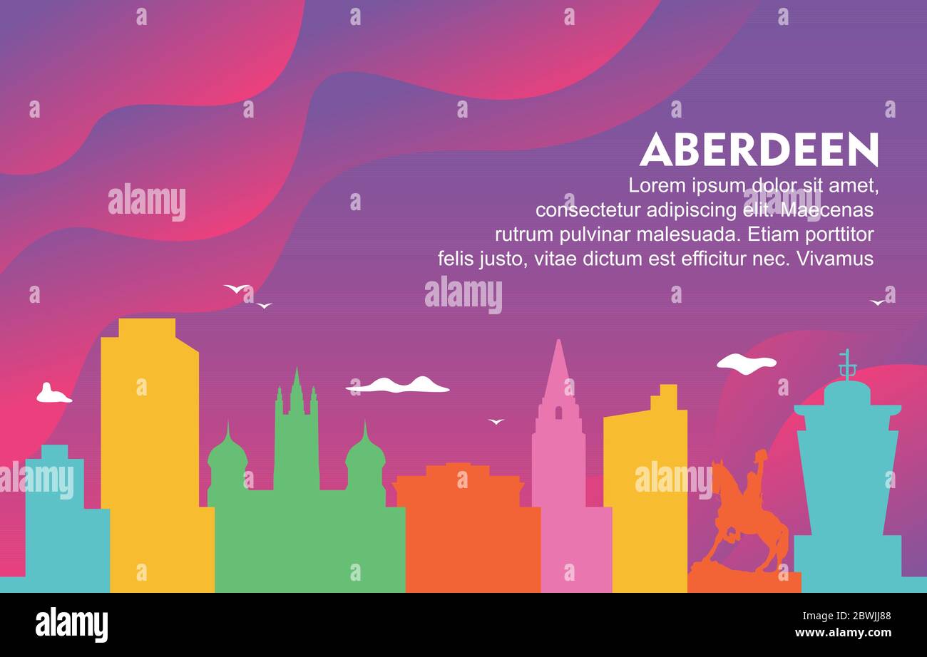 Aberdeen cityscape Stock Vector Images - Alamy
