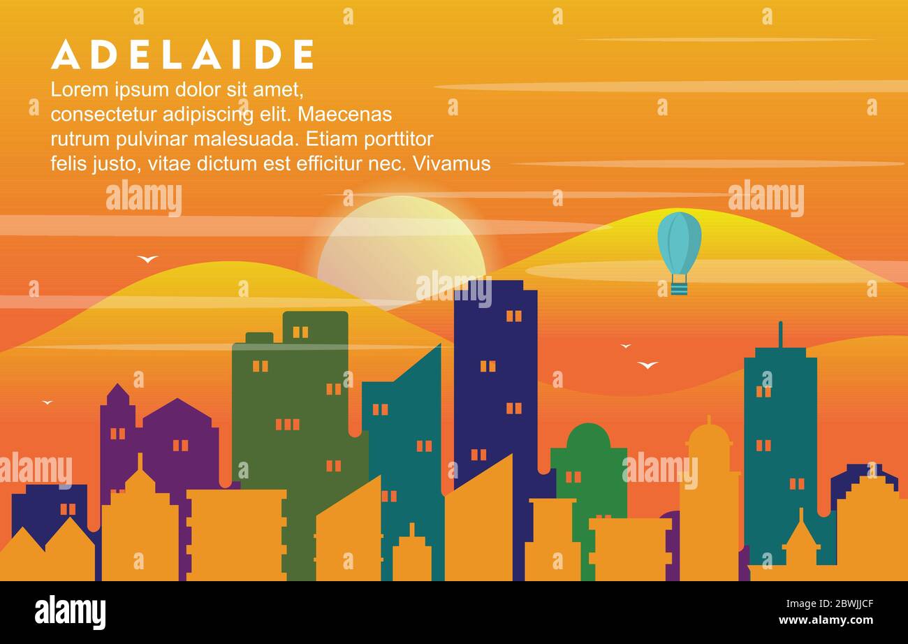 Adelaide landscape Stock Vector Images - Alamy