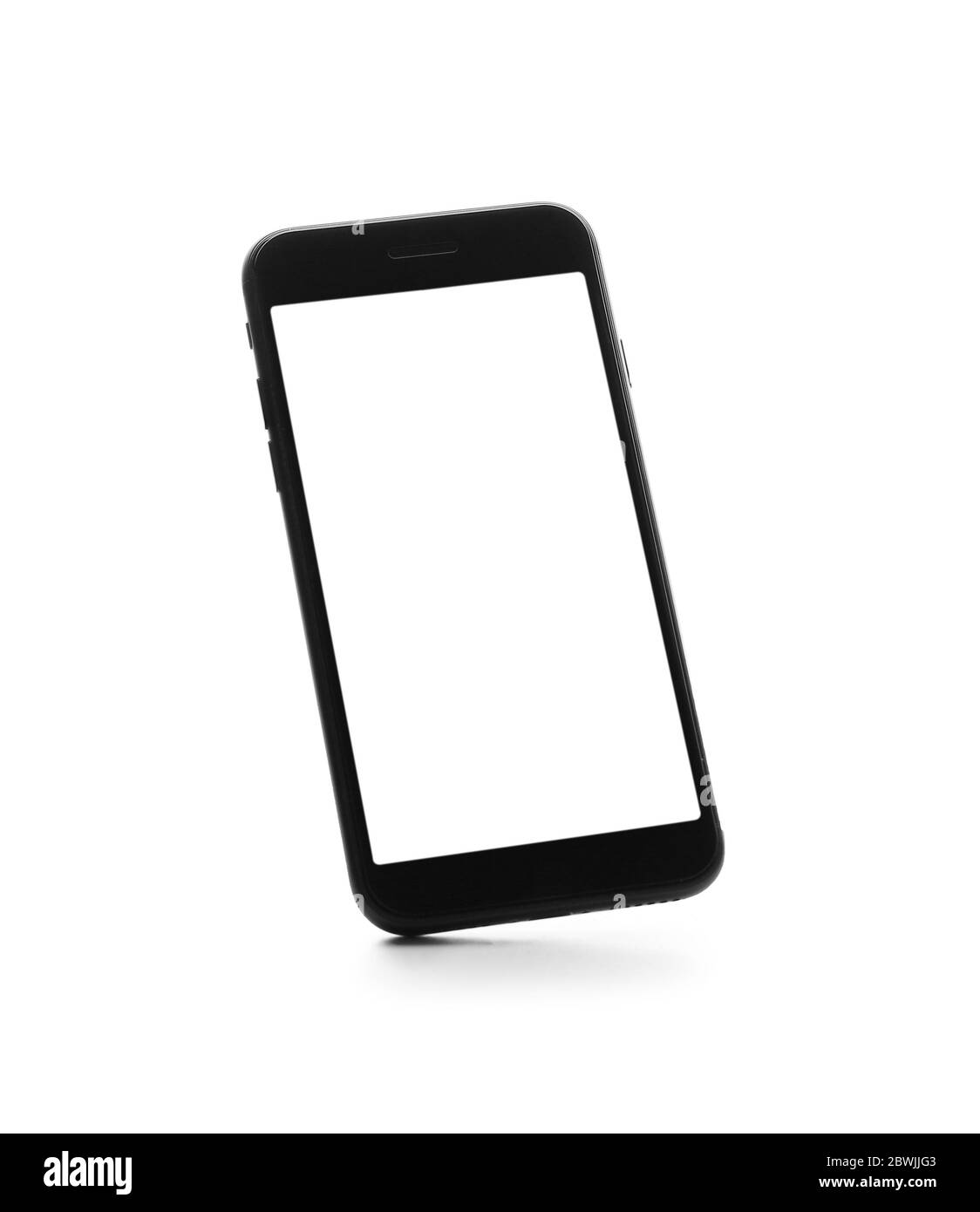 Mobile phone on white background Stock Photo - Alamy