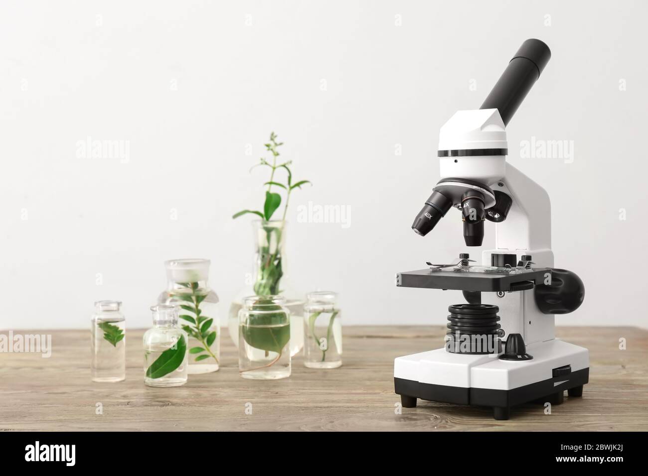 Light microscope sample table hi-res stock photography and images - Alamy