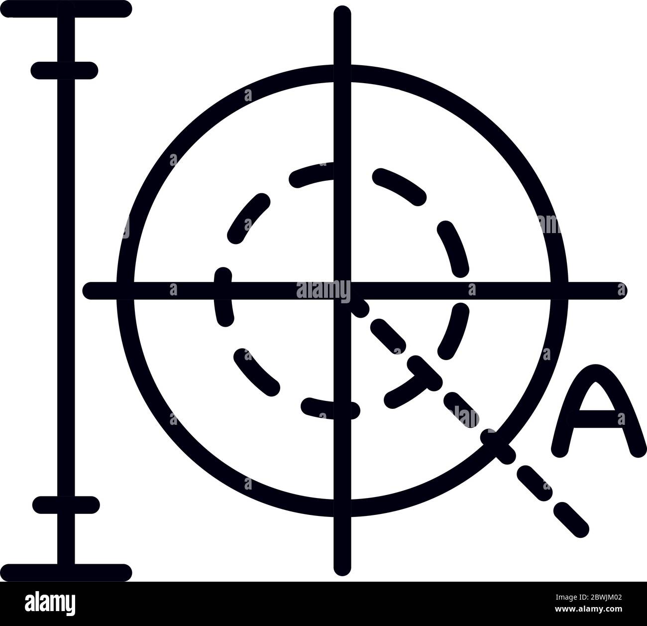 math education school science trigonometry diagram line and style icon ...