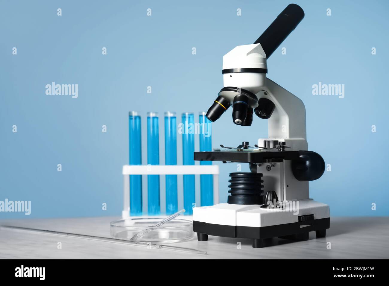 Modern microscope test tubes hi-res stock photography and images - Alamy