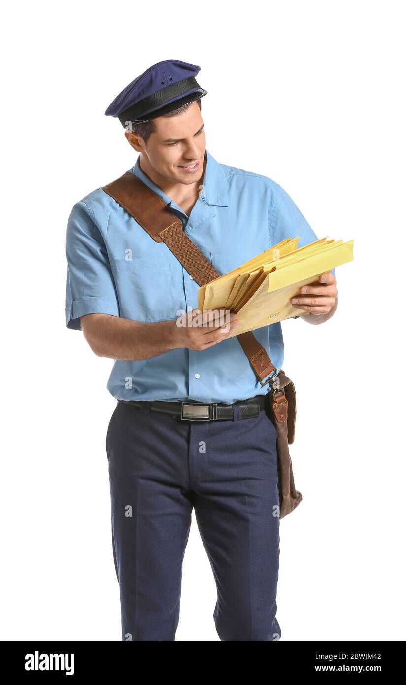 Postman Cut Out Stock Images & Pictures - Alamy