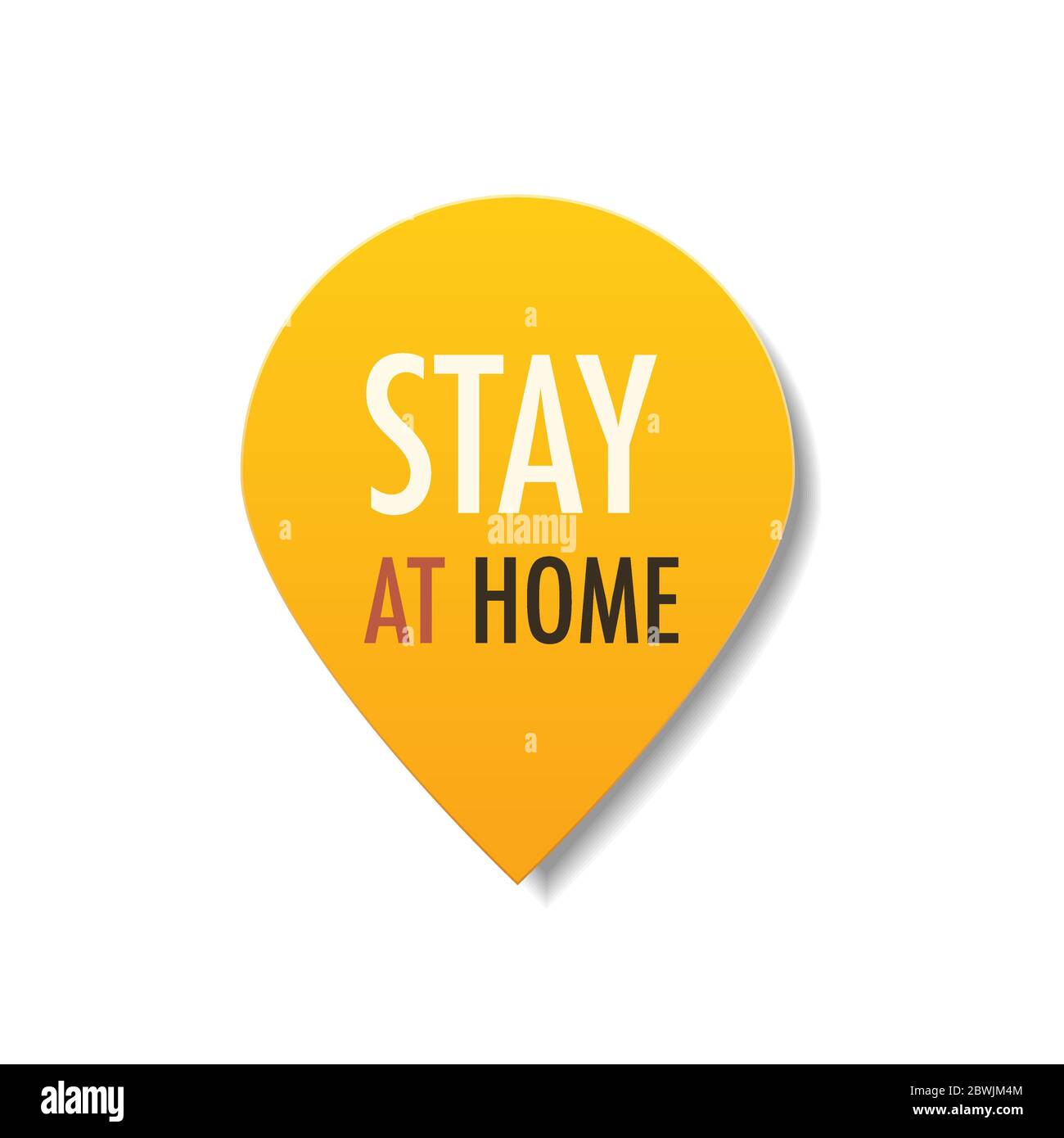 stay at home sticker coronavirus pandemic quarantine covid-19 virus ...