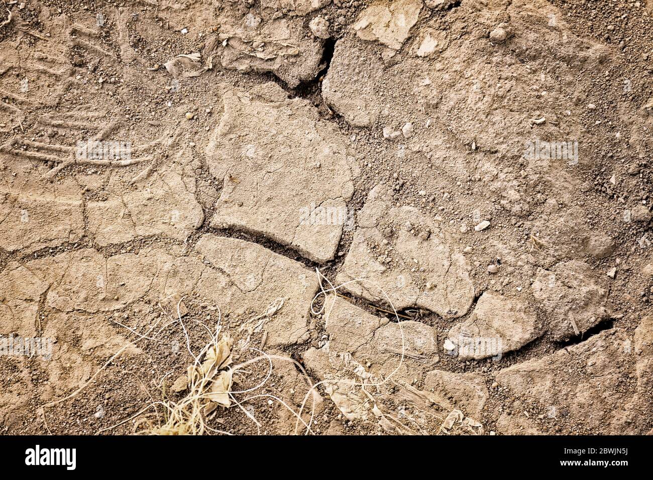 Dry soil outdoors, top view Stock Photo - Alamy