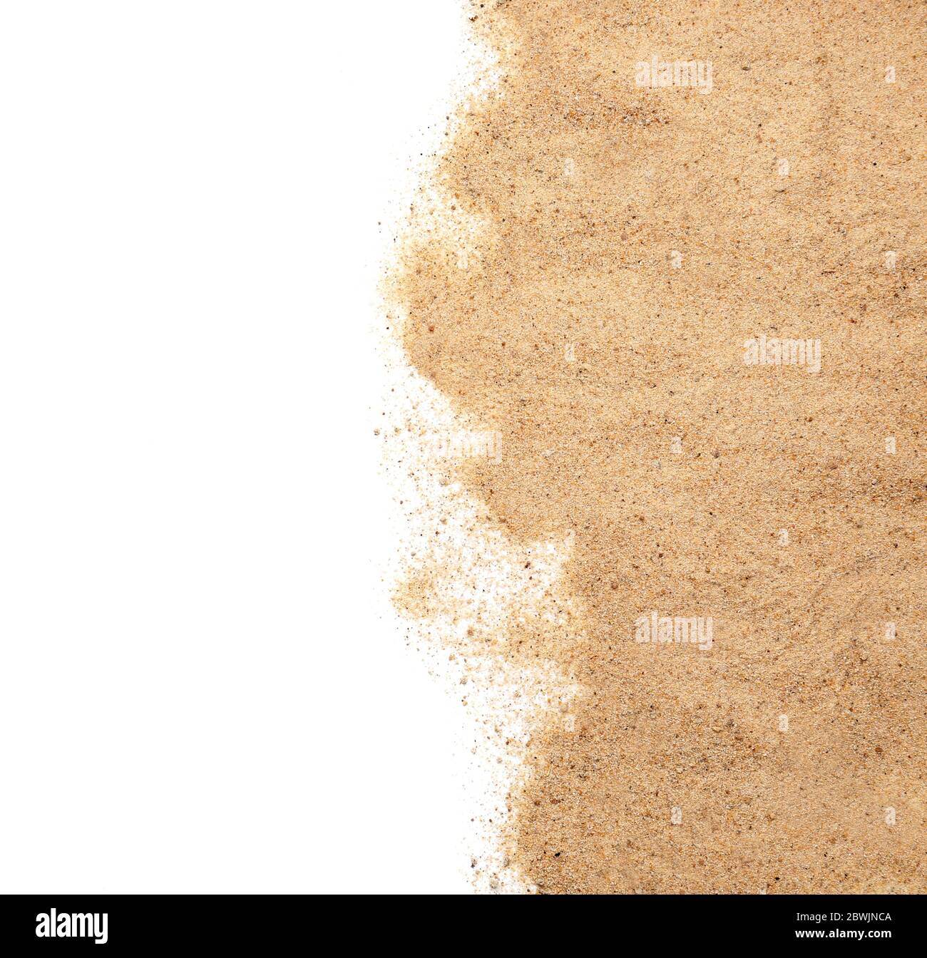 Scattered soil on white background Stock Photo - Alamy